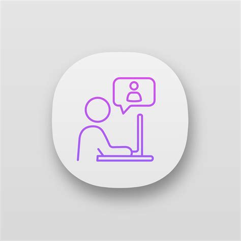Online Communication App Icon Ui Ux User Interface Chatting Online