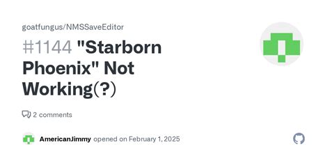 Starborn Phoenix Not Working · Issue 1144 · Goatfungus