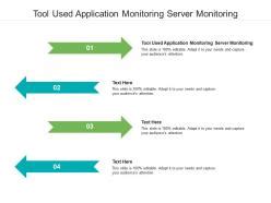 Tool Used Application Monitoring Server Monitoring Ppt Powerpoint Templates Cpb Presentation