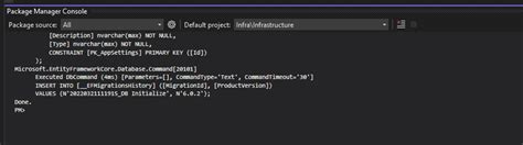 implementing entity framework in clean architecture with 6