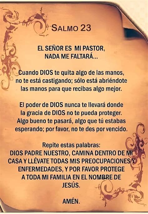 Salmo 91 Español El Padre Nuestro Oracion El Señor Es Mi Pastor