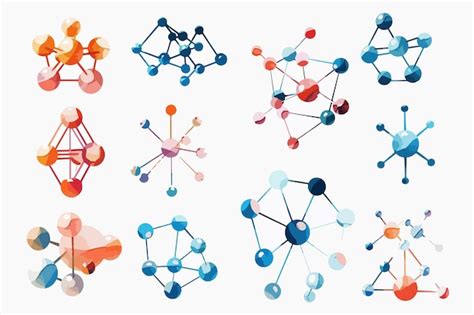 Molecules With Different Structures Vector Illustration Premium Ai Generated Vector