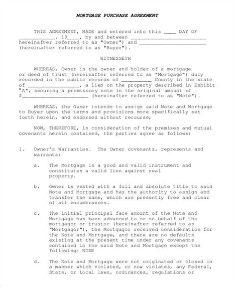 Sample Mortgage Document