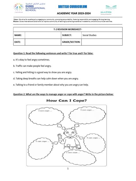 Sst Revision Worksheet Pdf