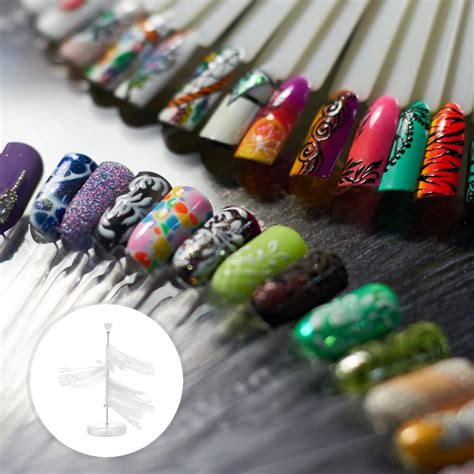 120pcs Nail Art Display Sticks Colorful Presentation Tips And Nail Tools For Perfect Manicure