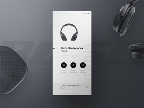 bose ios app redesign by benedikt matern for yungfrish on dribbble