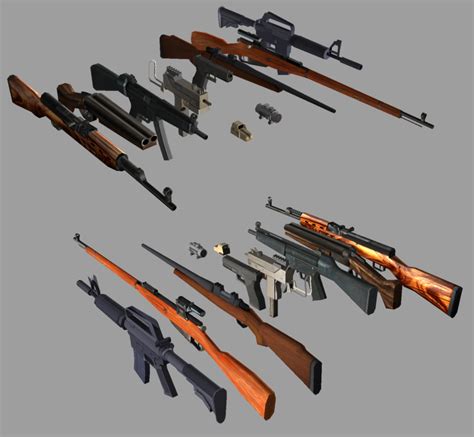 Low Poly Weapon Models Image For Hire Mod For Half Life 2 Moddb