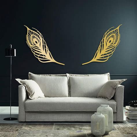 Peacock Feather Metal Wall Art Peacock Feather Metal Wall Art