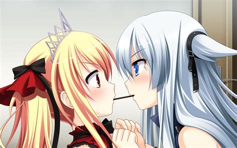 Wallpaper Illustration Blonde Anime Girls Blue Eyes Artwork Cartoon Silv Erofound