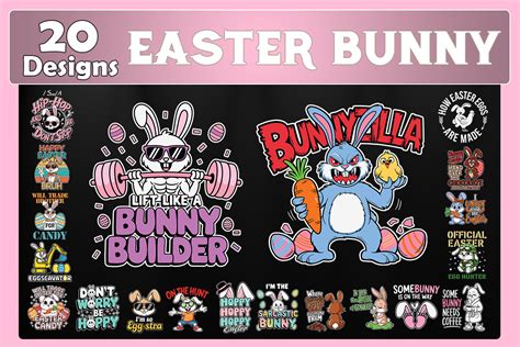 Easter Bunny SVG Bundle Graphic by Bowcys · Creative Fabrica