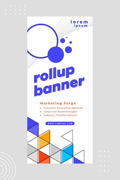 롤업 배너 디자인 템플릿 수직 추상적인 배경 현대적인 Xbanner 기하학적 디자인 프리미엄 벡터