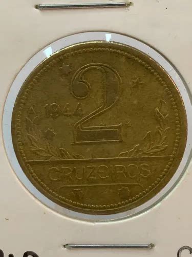 Moeda 2 Cruzeiros 1944 Sob C Sigla Mapa Do Brasil República Mercadolivre