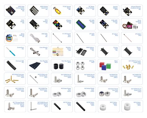 Qe031 Esp32 스마트 팩토리 키트 고급 Stem 교육 키트 Acebott