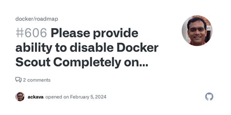 Please Provide Ability To Disable Docker Scout Completely On Docker Desktop Issue