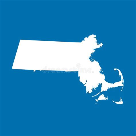 Map Of The Massachusetts Stock Vector Illustration Of Location 205593176