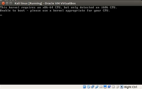 Virtualization VirtualBox Can T Run Kali Kernel Requires An X86 64 CPU But Only Detected