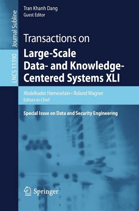 Lecture Notes In Computer Science 11390 Transactions On Large Scale Data And