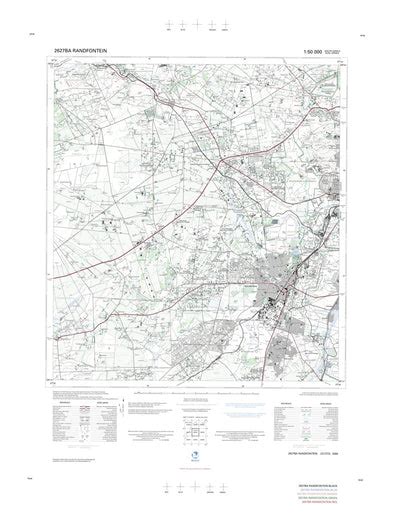 2627ba Randfontein Map By Chief Directorate National Geo Spatial