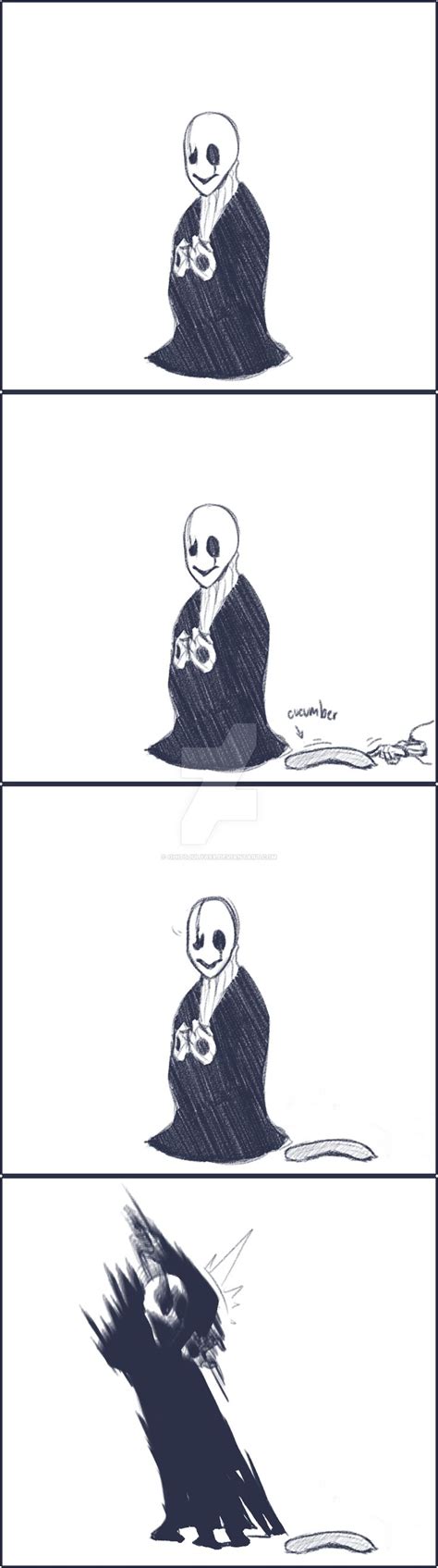 Cucumber Gaster By Ohitsjuly69x Undertale Comic Undertale Memes Undertale Gaster
