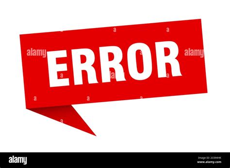 error banner error speech bubble error sign stock vector image and art