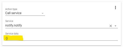 Automation Action Proper Service Syntax Configuration Home