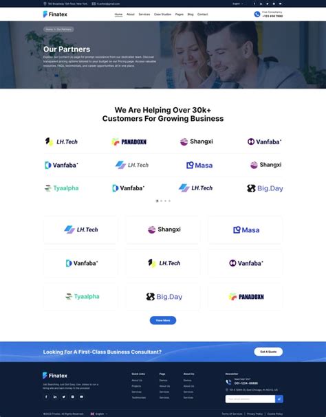 Finatex React Nextjs Finance Consulting Template Site Templates Landing Page Templates Ft