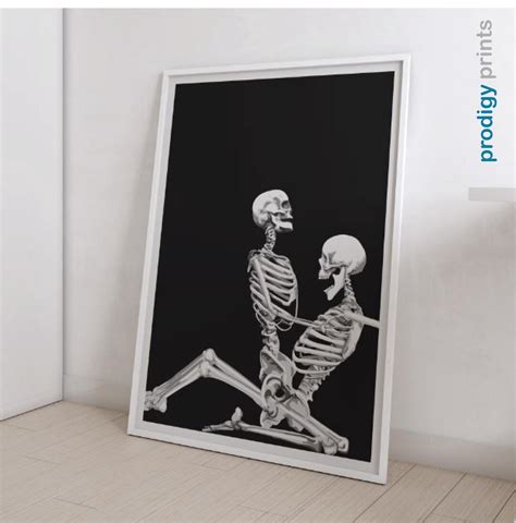 Skeleton Sex Wall Print Skeleton Couple Print Adult Humor Decor Funny Skeleton Art Etsy