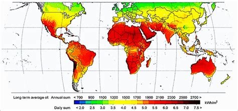 Global Solar Radiation Received World Map Kannan And Vakeesan 2016 Download Scientific Diagram