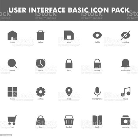 User Interface Icon Pack Isolated On White Background For Your Web Site