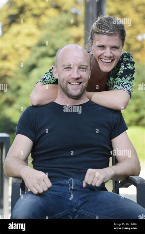 Actor Mathijs Scheepers And Actress Ruth Bastiaensen Pose For The
