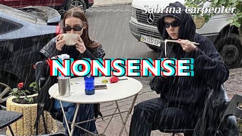 Nonsense Sabrina Carpenter Lyrics Youtube