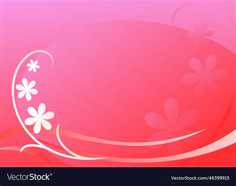 Pink Flower Background Royalty Free Vector Image