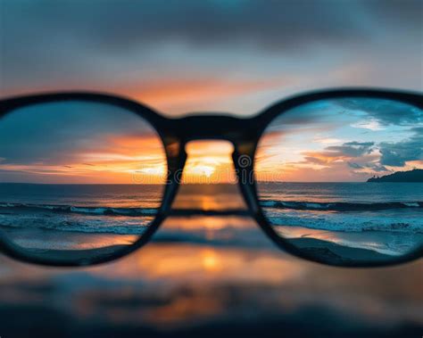 A Pair Of Glasses Focusing On A Distant Horizon Illustrating The Vision And Clarity Of Purpose