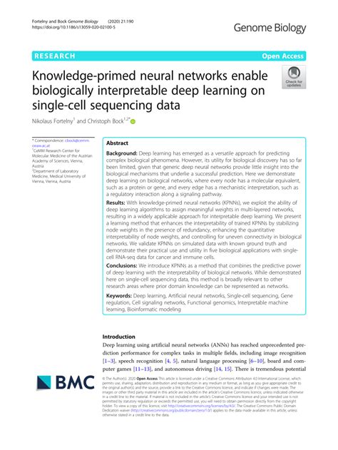pdf knowledge primed neural networks enable biologically