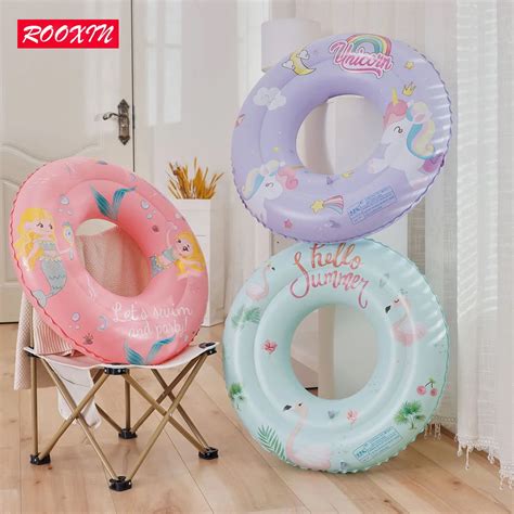 Rooxin 아기 수영 반지 플로트 인어 플라밍고 수영 반지 튜브 어린이 수영 서클 풀 욕조 물 놀이 장비 Aliexpress