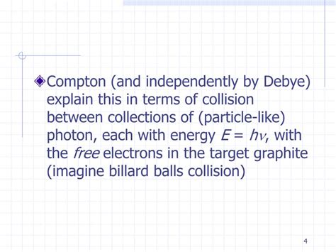 Ppt Compton Effect Powerpoint Presentation Free Download Id630722