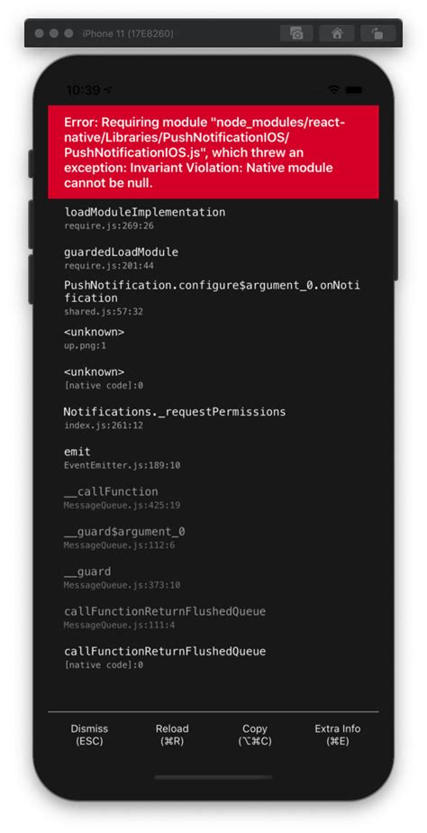 Invariant Violation Native Module Cannot Be Null · Issue 1421 · Zo0r