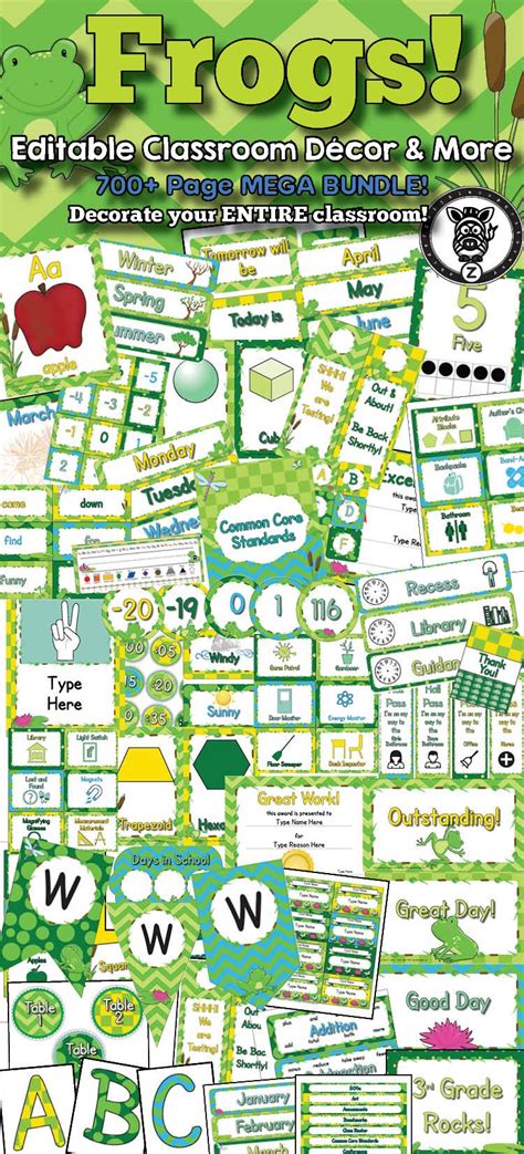 Frog Theme Classroom Themes Frog Theme Classroom Frog Classroom