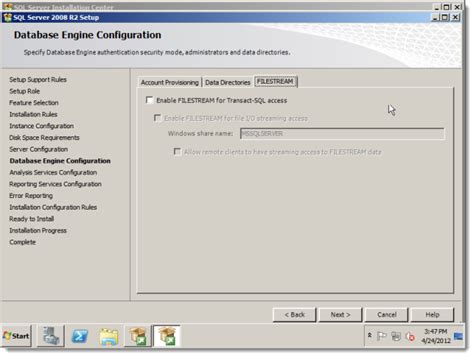 Install SQL Server R