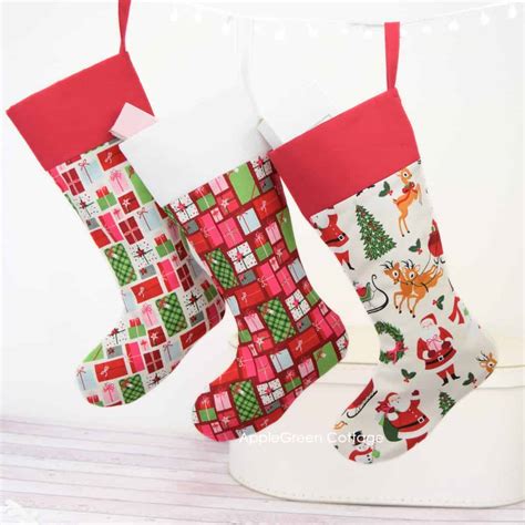 Printable Free Pattern For Christmas Stocking With Cuff Fanny Printable