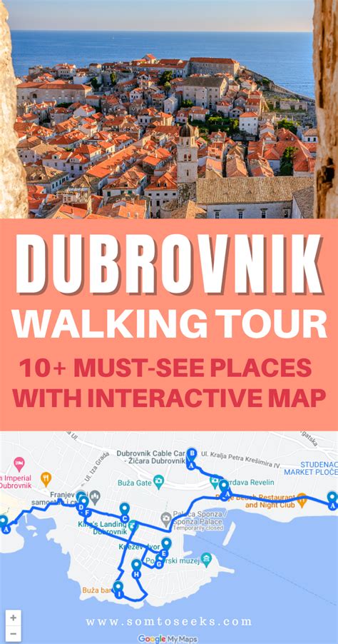 A Self Guided Walking Tour Of Dubrovnik With Map