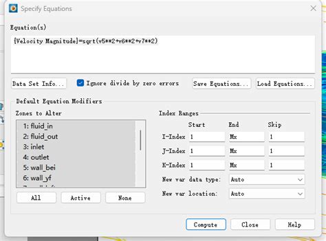 【tecplot后处理技巧】如何编写公式进行计算velocity Magnitude计算合速度大小？ Csdn博客
