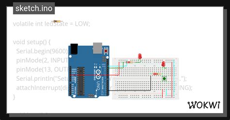 Interrupt Example Wokwi ESP STM Arduino Simulator