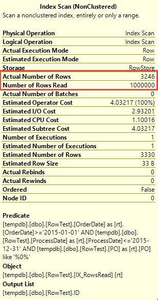 improved diagnostics for query execution plans that involve residual