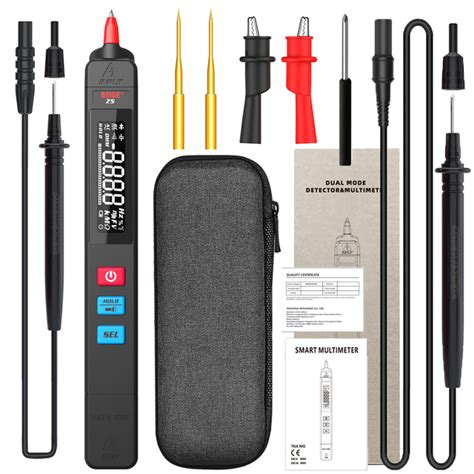 BSIDE Voltage Tester Digital Multimeter Pocket Electrical Detector With LCD 6000 Counts