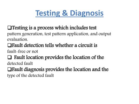 Vlsi Testing Pptx Physics Science