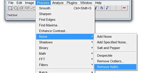 My Imagej เมนู Process With Imagej ตอนที่ 13 Noise Remove Nans