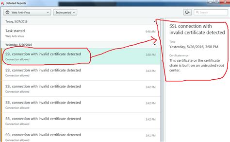 While Accessing Sites Ssl Connection With Invalid Certificate Detected Cannot Connect As