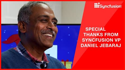 a christmas message from syncfusion vp daniel jebaraj youtube