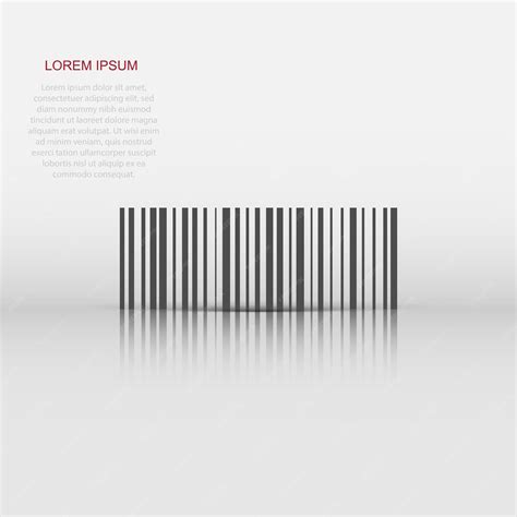 바코드 제품 유통 아이콘 벡터 일러스트 레이 션 비즈니스 개념 바코드 그림 프리미엄 벡터